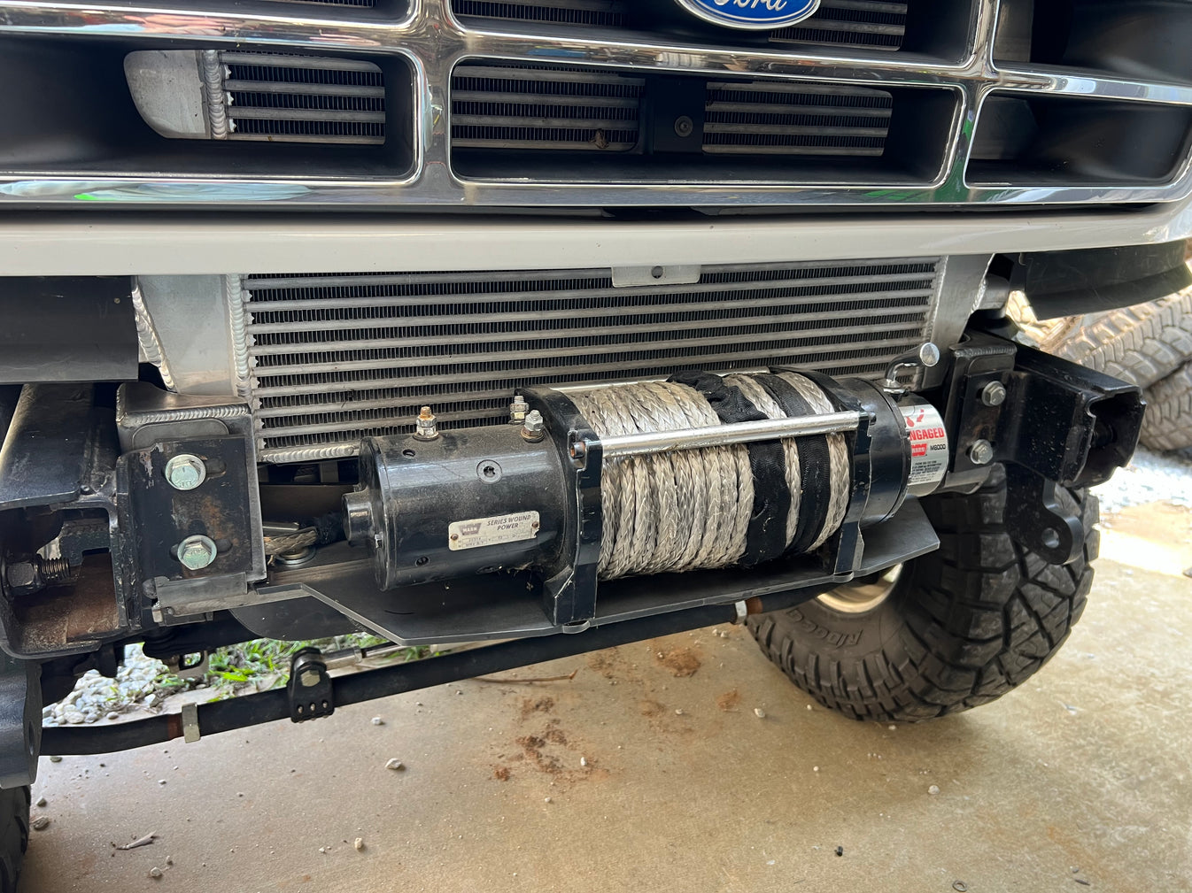 Shop OBS Ford Hidden Winch Mount | JC Customs Metal Fab