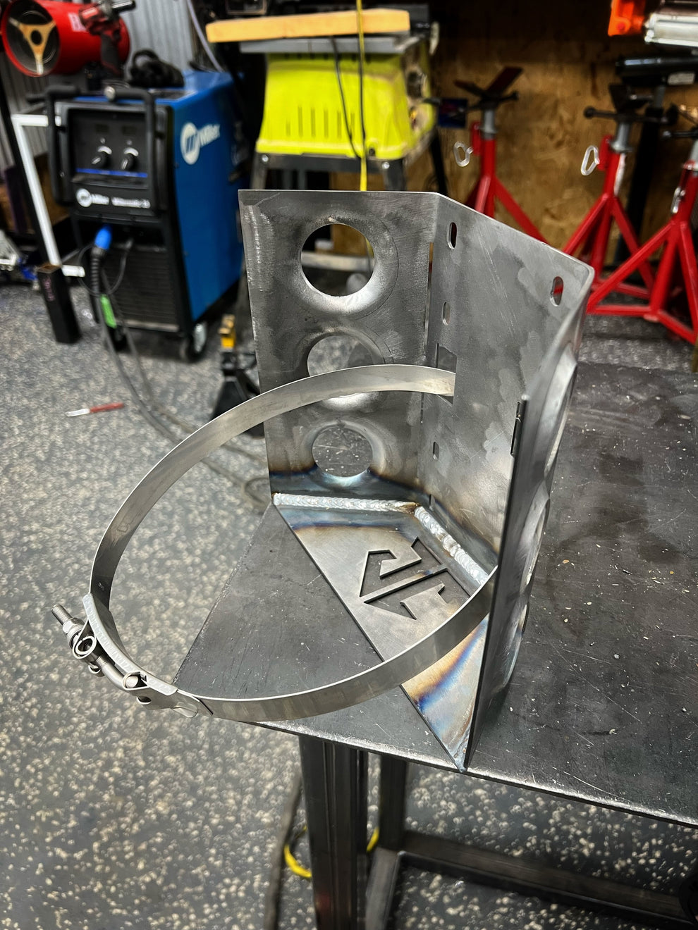 5lb Propane Tank Mount | JC Customs Metal Fab